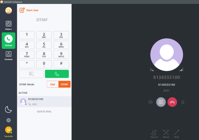 The TeleVoIPs Desktop Softphone | TeleVoIPS